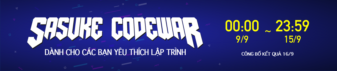 SASUKE CODEWAR #6 | CodeLearn