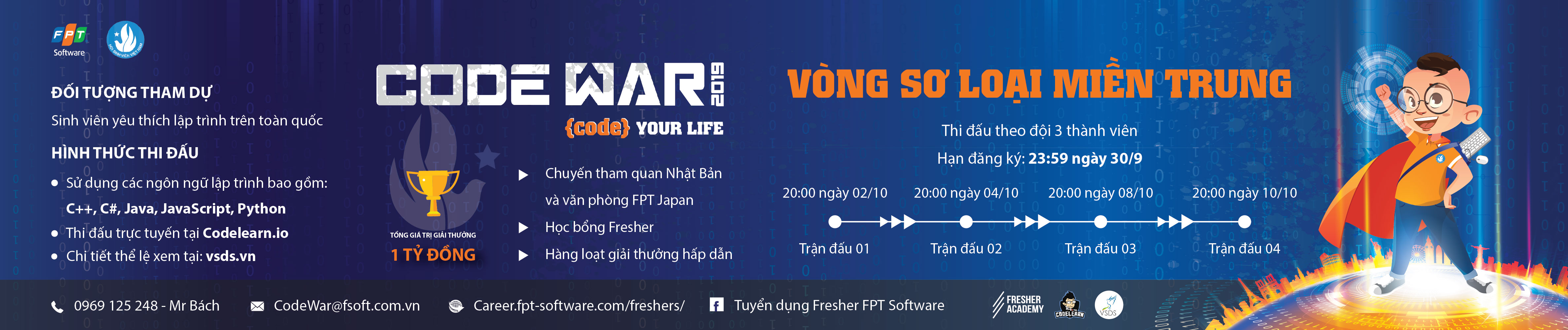 CODEWAR 2019_MIDDLE VIETNAM ELIMINATION ROUND | CodeLearn