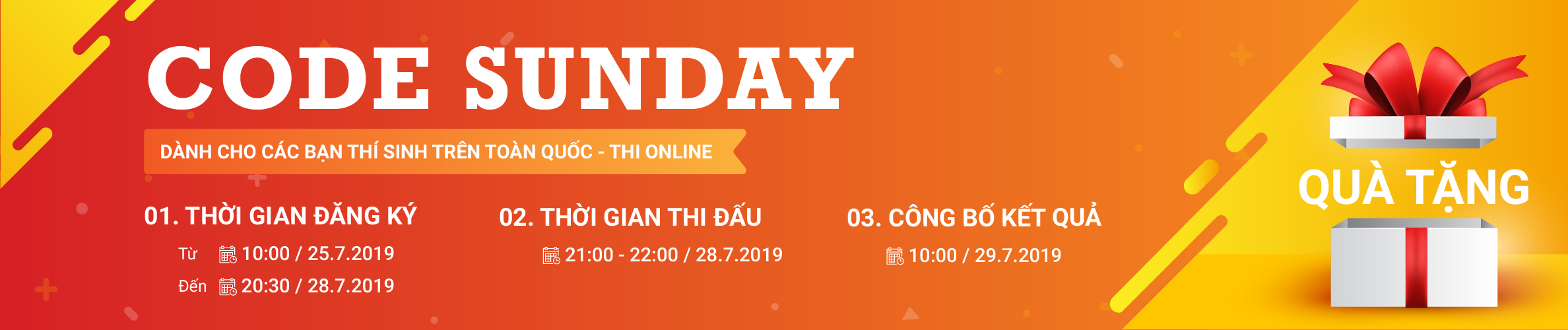 CODE SUNDAY 28th JULY | CodeLearn CODE SUNDAY 28th JULY | CodeLearn