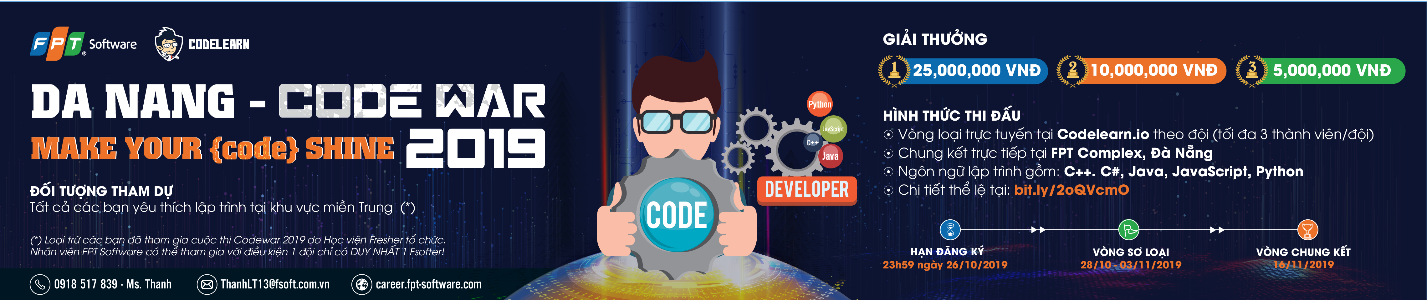 DA NANG_CODE WAR 2019: FINAL ROUND | CodeLearn