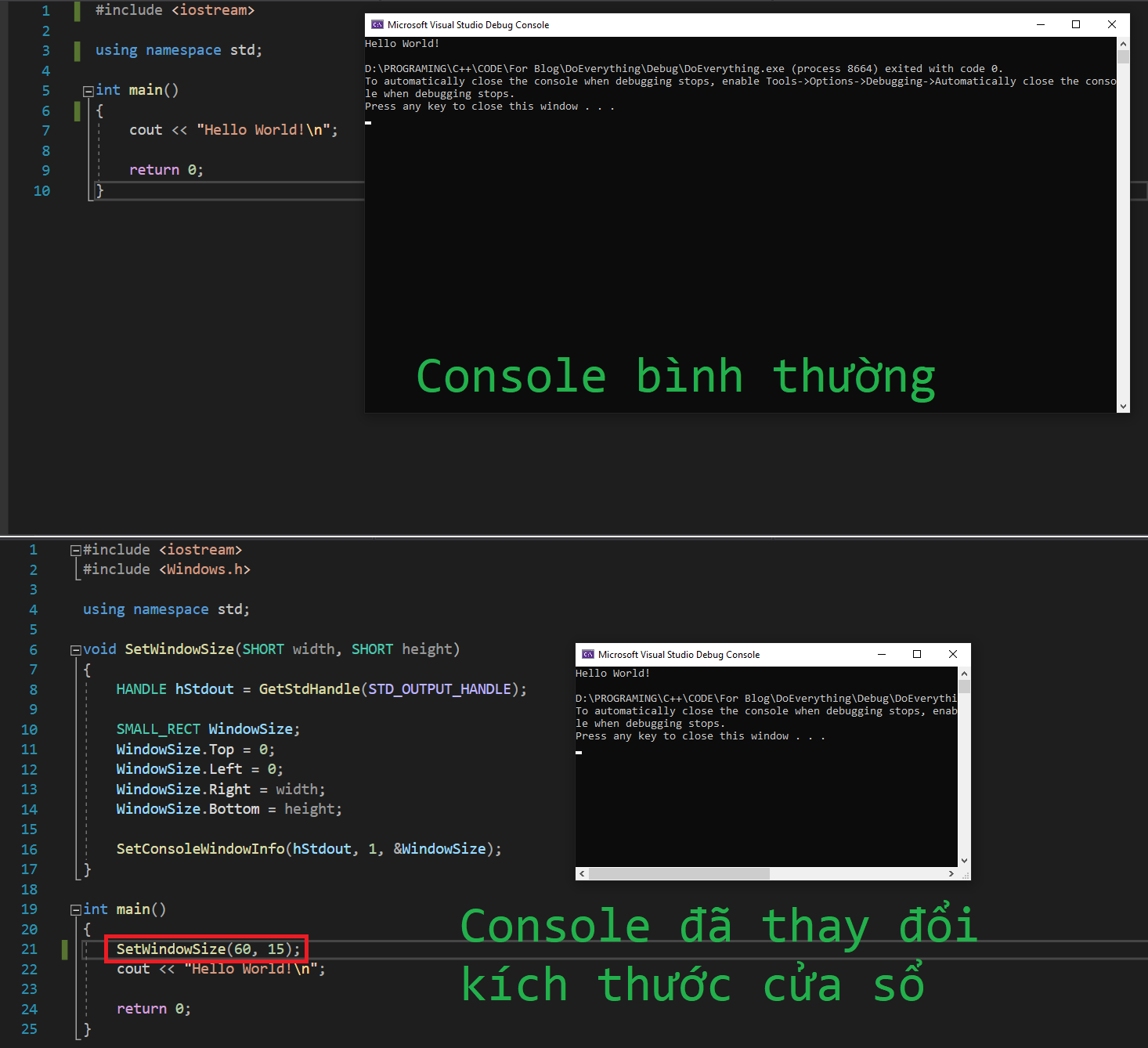 Windows.h Và Hàm Định Dạng Màn Hình Console (P1) | CodeLearn
